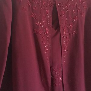 Studio | Dresses | Studio 2 Piece Burgundy Dress | Poshmark